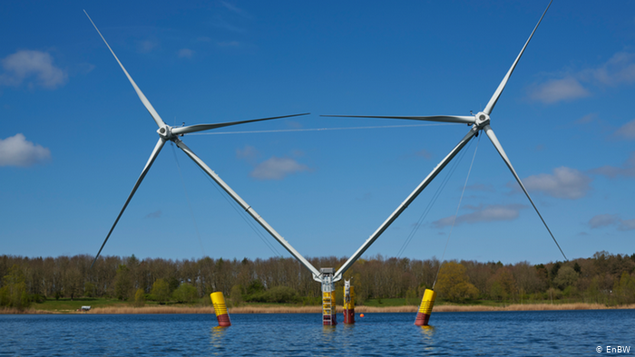 В Германии тестируют плавучий ветрогенератор для глубоких морей ...